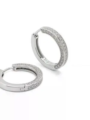 Tom Wood Nova Medium Hoop Earrings - Silver