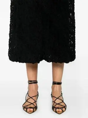 JIL SANDER Lace-embroidered Midi Skirt