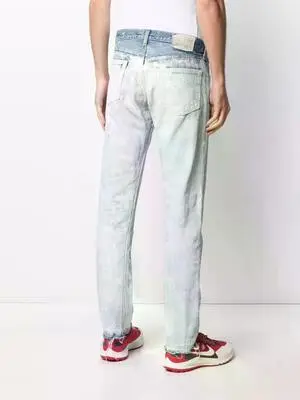GALLERY DEPT. Mid-rise Straight-leg Bleached Jeans