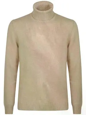 CENERE GB Roll Neck Jumper - Neutrals