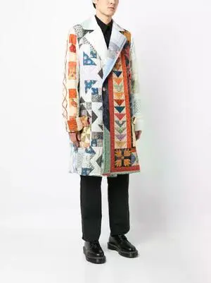 BETHANY WILLIAMS Double-breasted Patchwork Coat