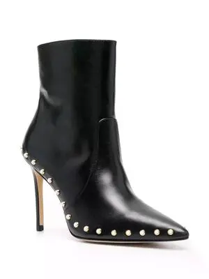 STUART WEITZMAN Embellished Leather Ankle Boots