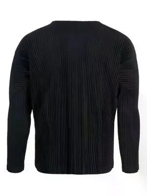Issey Miyake Plissé-effect Long-sleeve T-shirt