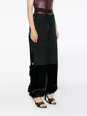 Ottolinger Panelled Trousers With Raw Cut Finish