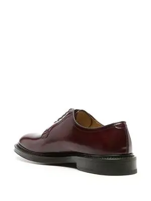 SCAROSSO Harry Leather Derby Shoes - Red