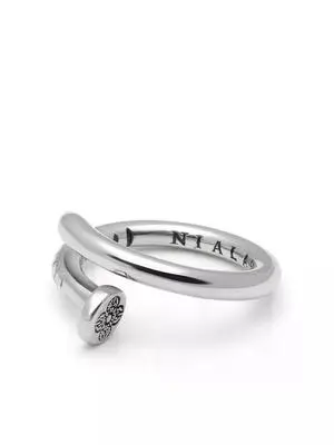 NIALAYA JEWELRY Engraved Nail Ring
