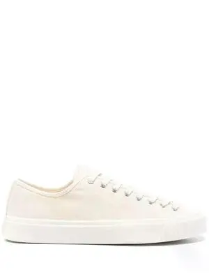 PAURA Logo Embroidered Lace-up Sneakers - Neutrals