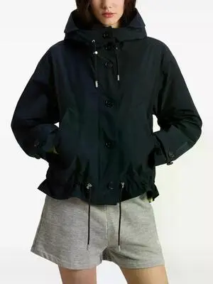Woolrich Short Parka With Drawstring Hood - Blue