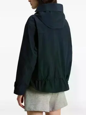 Woolrich Short Parka With Drawstring Hood - Blue