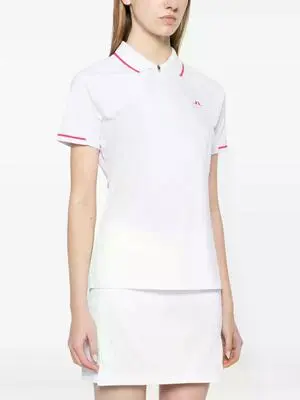 J. Lindeberg Short Sleeve Zip Polo Top
