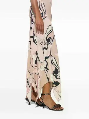 Emilio Pucci Orchidee-print Dress - Neutrals