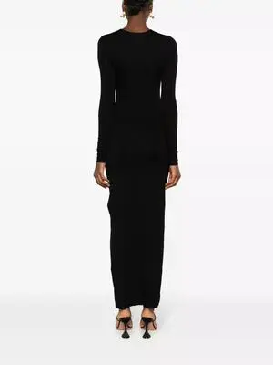 MANURI Chain-link Detail Maxi Dress - Black