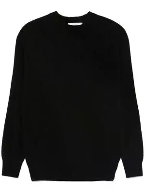LARDINI Cashmere Crew Neck Sweater - Black