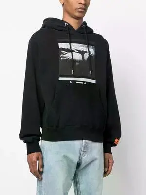 Heron Preston Graphic Print Hoodie