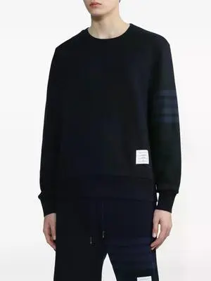 Thom Browne 4-bar Stripe Cotton Sweatshirt - Blue