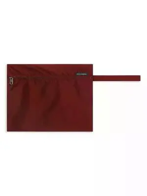 Dolce & Gabbana Logo-plaque Swim Shorts - Red