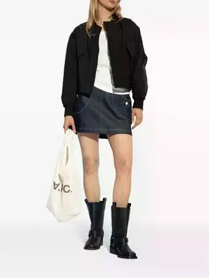 A.p.c. Bomber Jacket With Embroidered Logo