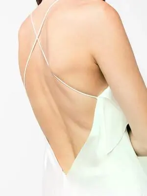 Michelle Mason Silk Cowl Neck Gown