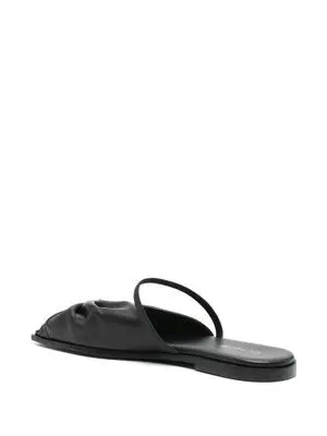 VIC MATIE Leather Sandals With Gathered Detailing