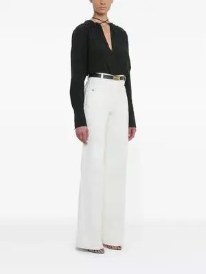 Victoria Beckham Gathered Detail V-neck Blouse