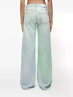 RE/DONE Mid-rise Wide Leg Jeans - Blue