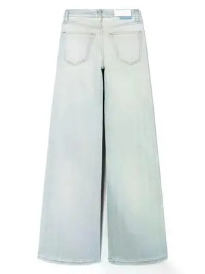 RE/DONE Mid-rise Wide Leg Jeans - Blue
