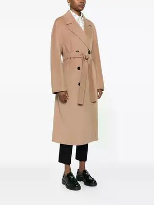 Max Mara Double-breasted Belted Coat