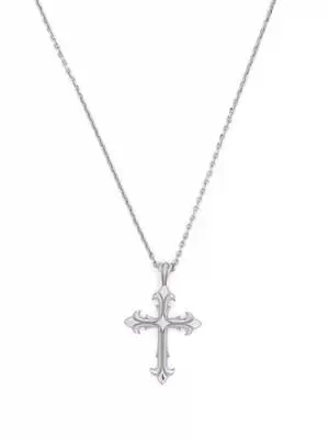 Emanuele Bicocchi Fleury Cross Pendant Necklace - Silver
