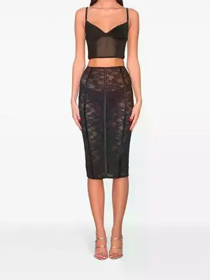 FLEUR DU MAL Longline Mesh Bustier