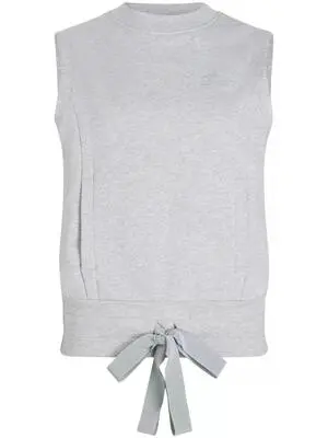 PATOU Logo-embroidered Sleeveless Sweatshirt - Grey