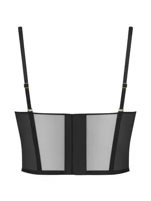 MAISON CLOSE L'amoureuse Bustier Bra - Black