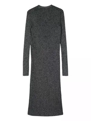 MRZ Ribbed Knit Midi Dress - Black