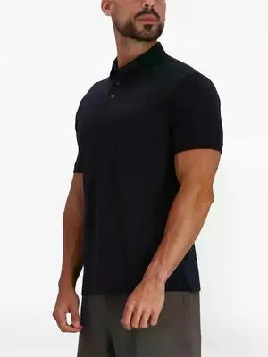 Emporio Armani Front-zipped Polo Shirt - Blue