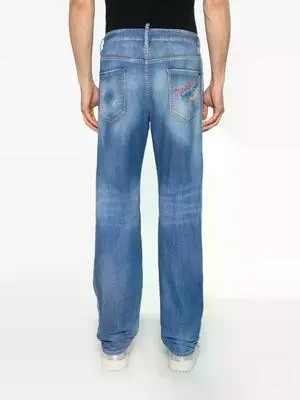 Dsquared2 Cerulean Logo-embroidered Jeans