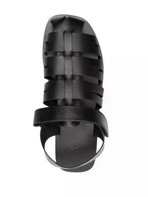 ANCIENT GREEK SANDALS Tilemachos Flat Leather Sandals
