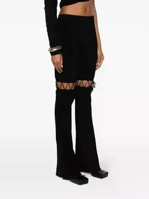 NENSI DOJAKA Lace-up Ribbed Trousers