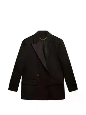 GOLDEN GOOSE Peak-lapel Double-breasted Blazer - Black