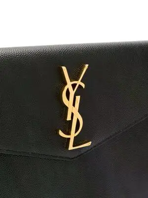 Saint Laurent Medium Uptown Logo-plaque Clutch