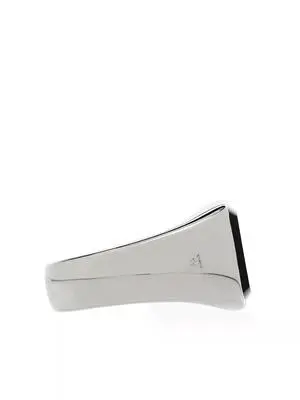 Tom Wood Sterling Onyx Signet Ring