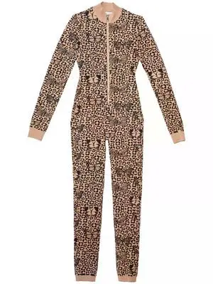 FLEUR DU MAL Knitted Jacquard Catsuit - Neutrals