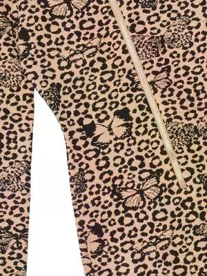 FLEUR DU MAL Knitted Jacquard Catsuit - Neutrals