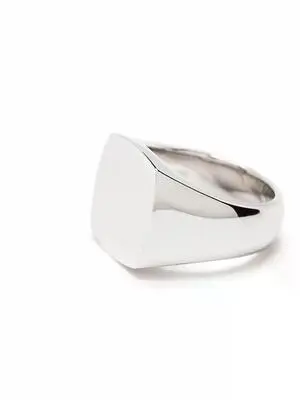 Tom Wood Cushion Polished Signet Ring