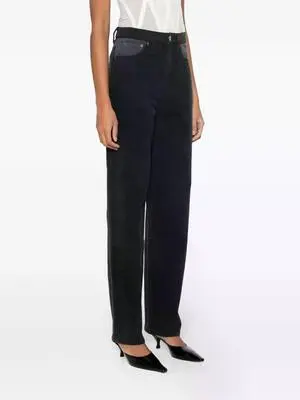 ROTATE BY BIRGER CHRISTENSEN Two-tone Tapered Jeans
