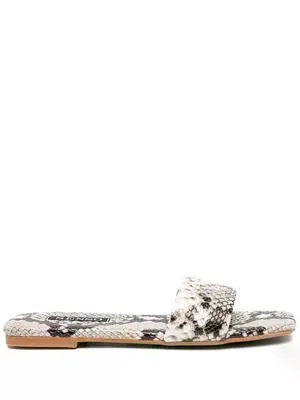 Senso Haven Iv Snakeskin Print Flat Sandals - Multicolour