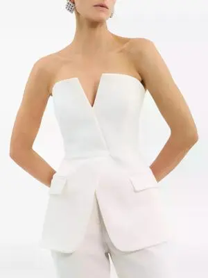 Rebecca Vallance Rory Strapless V-neck Top