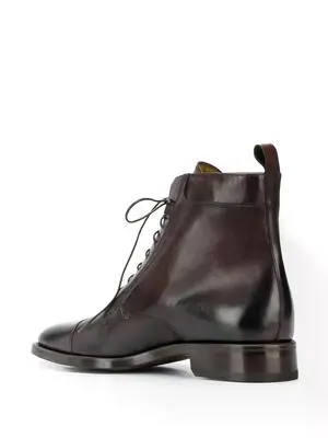 SCAROSSO Leather Lace-up Boots