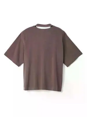 Camper Embroidered Cotton T-shirt - Brown