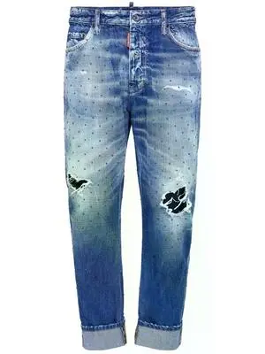Dsquared2 Distressed Cropped Jeans