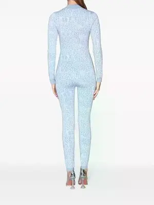 FLEUR DU MAL Knitted Jacquard Catsuit