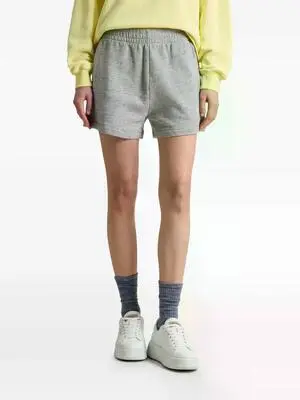 Woolrich Fleece Shorts With Logo Print